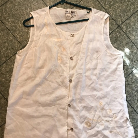 David Dart | Tops | Embroidered Linen Shirt Xl | Poshmark